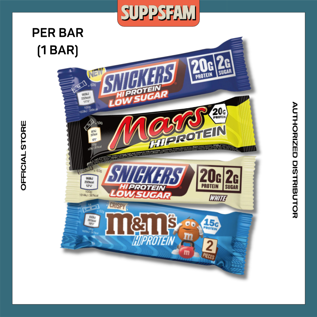 Mars Snickers M&M Bounty Protein Bar (PER BAR) | Shopee Singapore