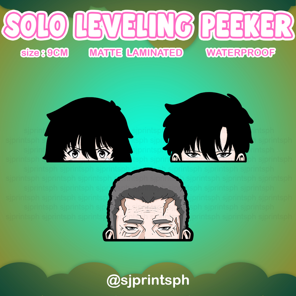 Solo Leveling Peeking Sticker | Waterproof vinyl sticker | Shopee Singapore