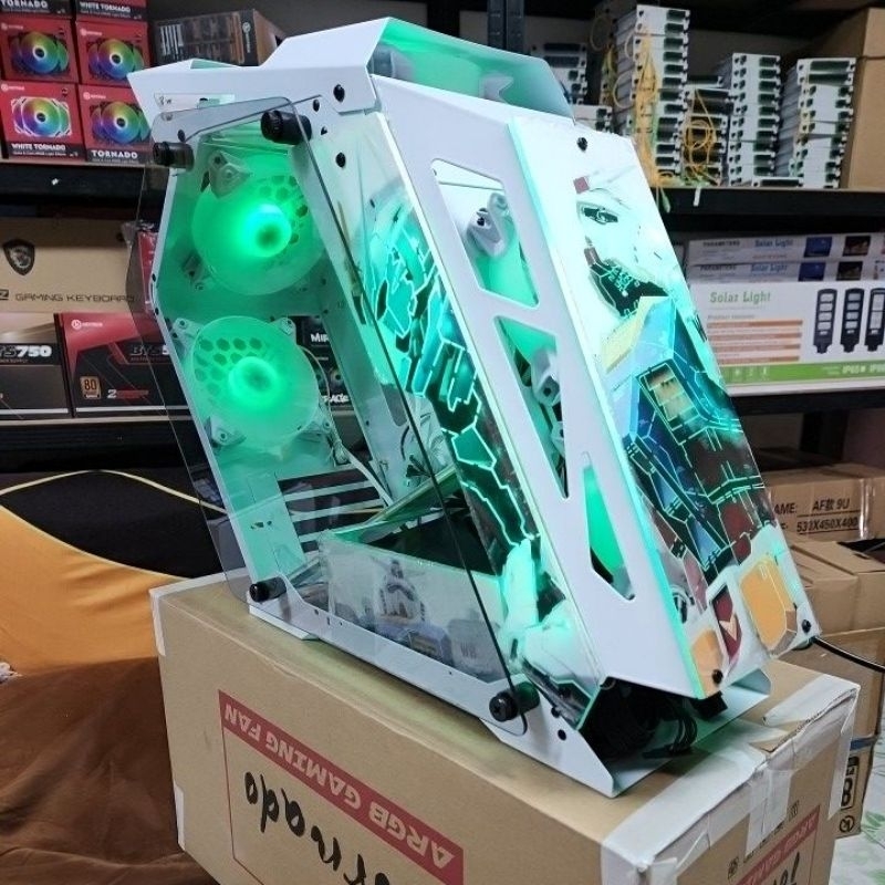 Computer Case Gundam with LED FAN( Cyborg) | Shopee Singapore