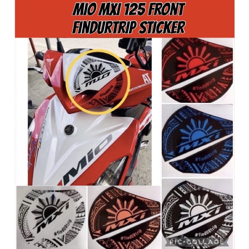 YAMAHA MXI 125 Front Sticker (find ur trip design) | Shopee Singapore