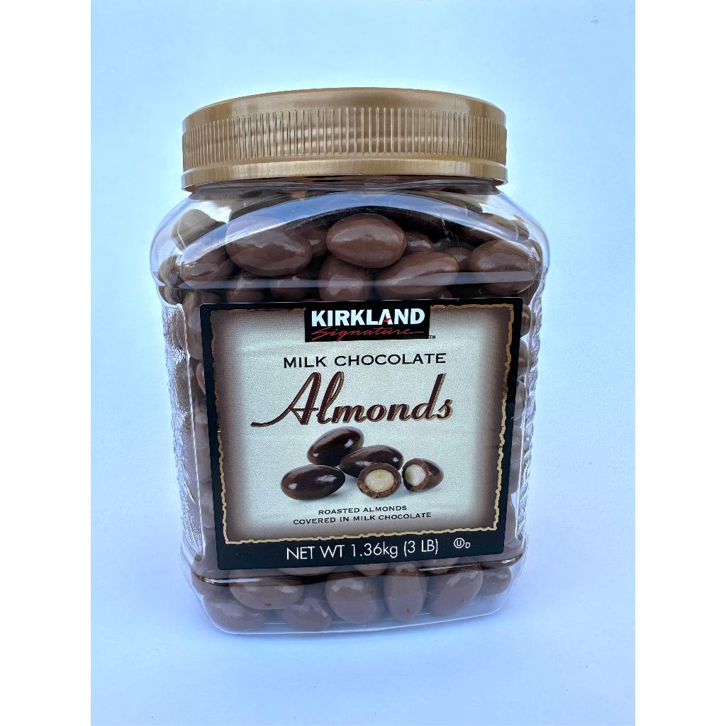 KIRKLAND Signature Authentic MILK CHOCOLATE Covered ALMONDS Roasted 1 ...
