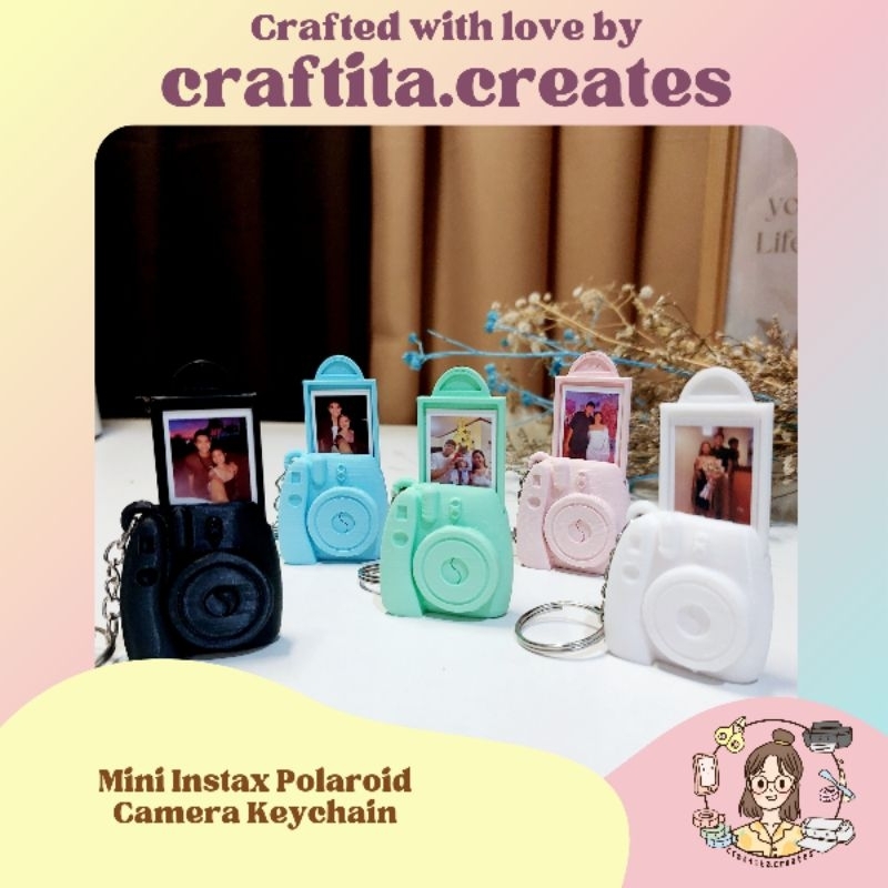 Mini Instax Polaroid Camera Keychain | Shopee Singapore
