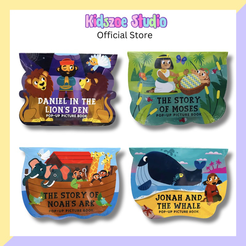 Pop up picture book bible stories children kids books bedtime stories ...