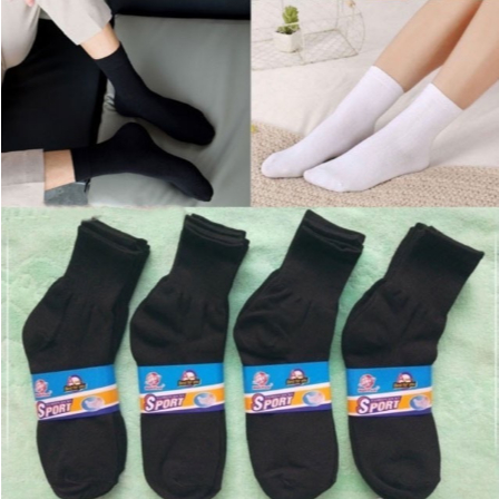 CB 12 Pairs High Socks Cotton Socks Fashion Sport Ankle Sock Student ...