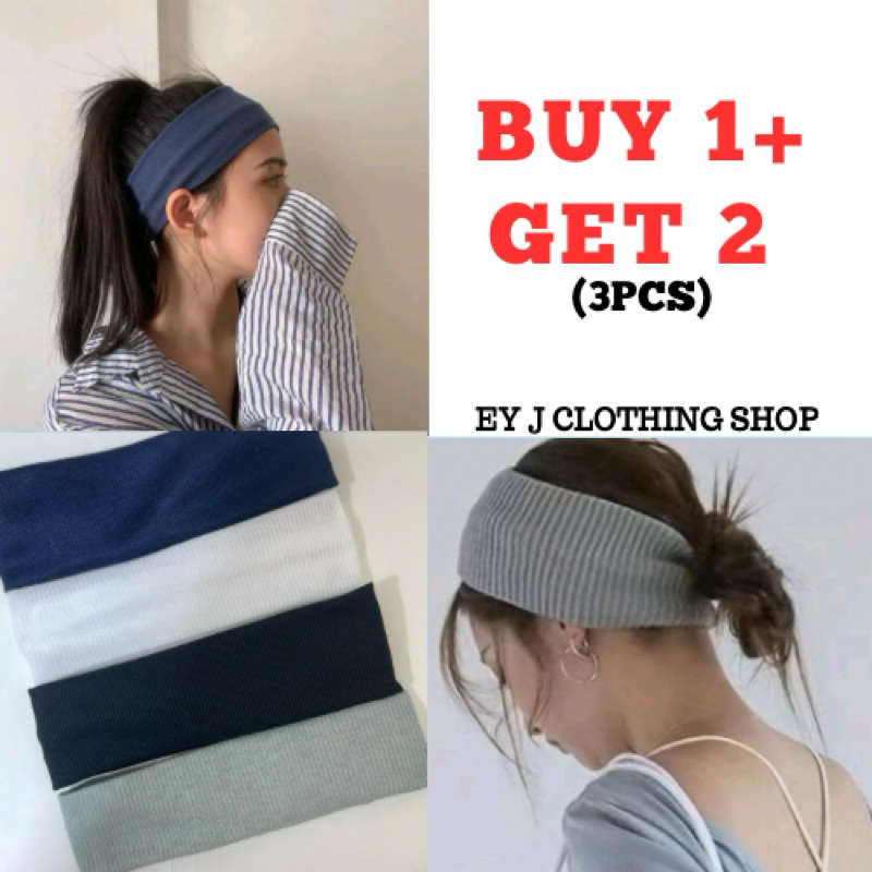 BUY 1 + GET 2 (3PCS) Breathable Headband Fashion Stretchable Casual ...