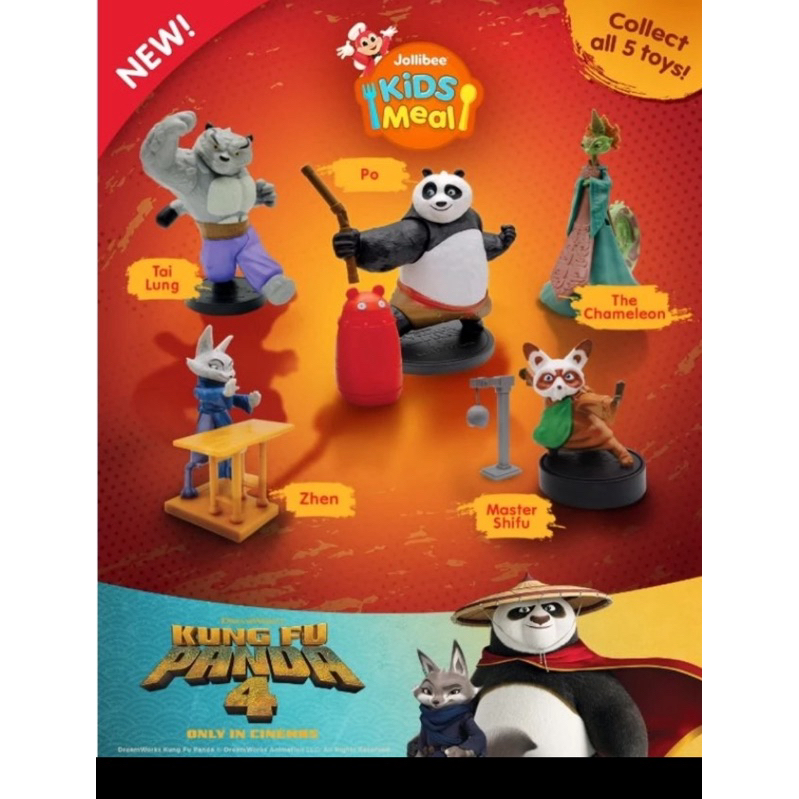 Jollibee Toy Kung Fu Panda 4 | Shopee Singapore