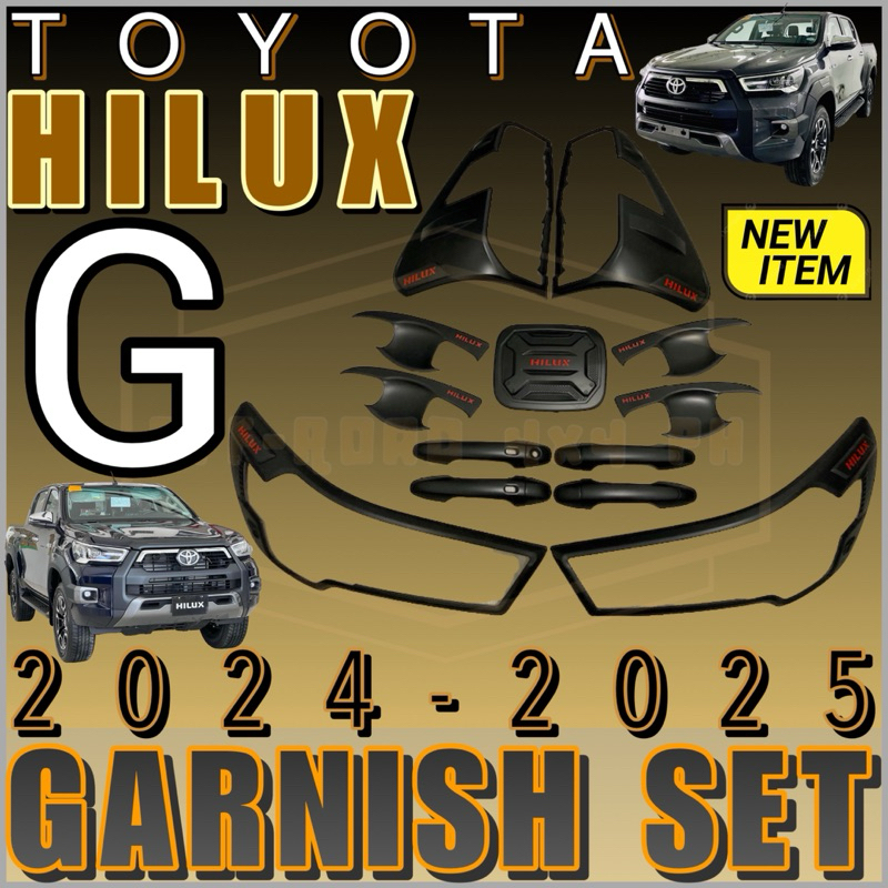 TOYOTA HILUX G 2024-2025 GARNISH SET (hilux accessories) | Shopee Singapore