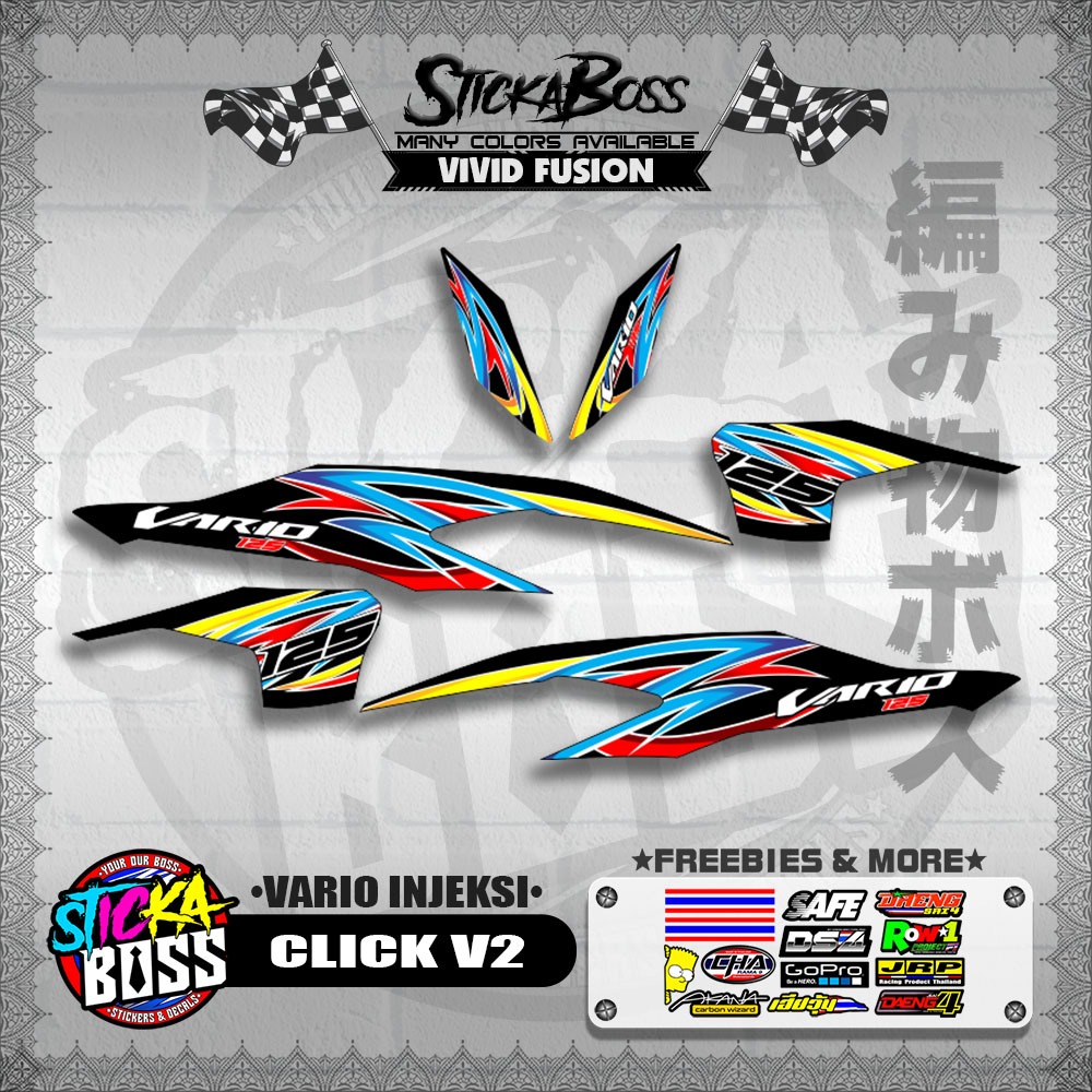 CLICK V2 DECALS ( VARIO INJEKSI )【WITH FREEBIES】 | Shopee Singapore