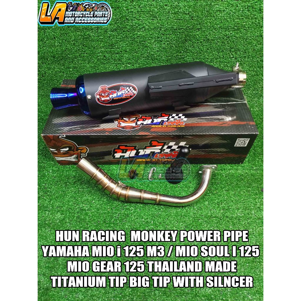 HUN RACING MONKEY POWER PIPE YAMAHA MIO I 125 M3 / MIO SOUL I 125 / MIO ...