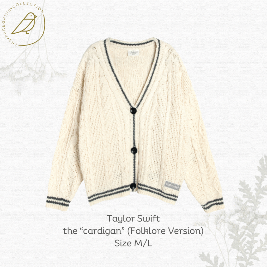 Taylor Swift the "cardigan" (Folklore version) - Size M/L | Shopee ...