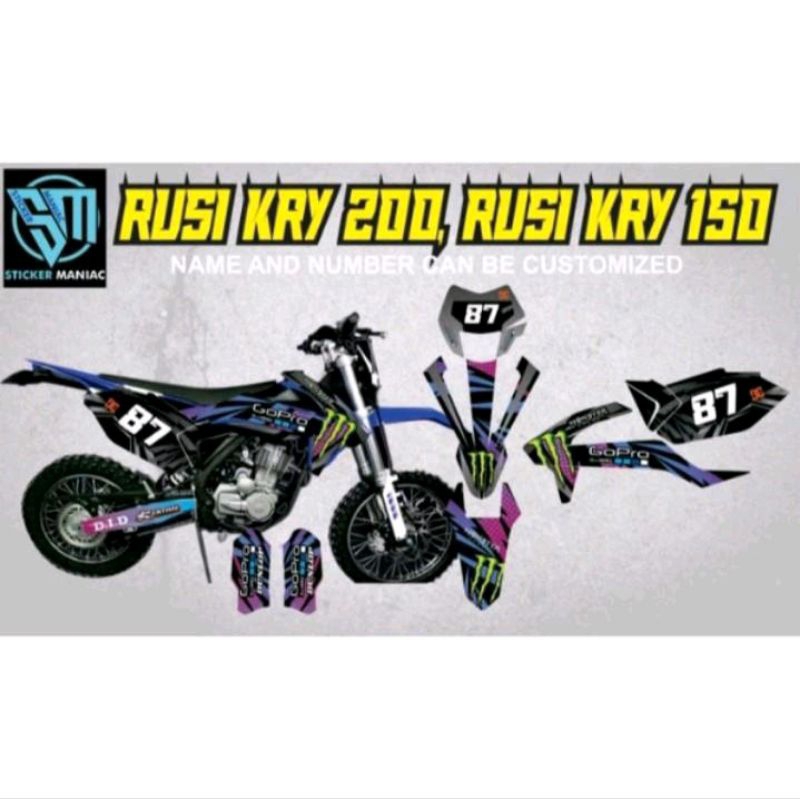 Rusi KRY 200, Rusi KRY 150 decals stickers, laminated | Shopee Singapore