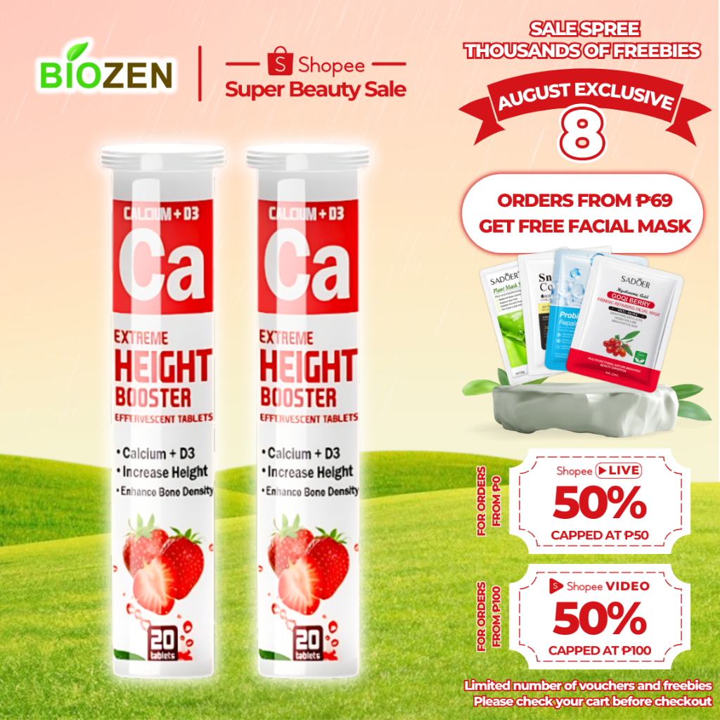 Extreme Height Booster Effervescent Tablet Natural Height Growth ...