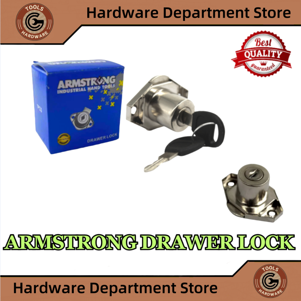 HARDWARE DEPARTMENT STORE ARMSTRONG DRAWER LOCK | Shopee Singapore