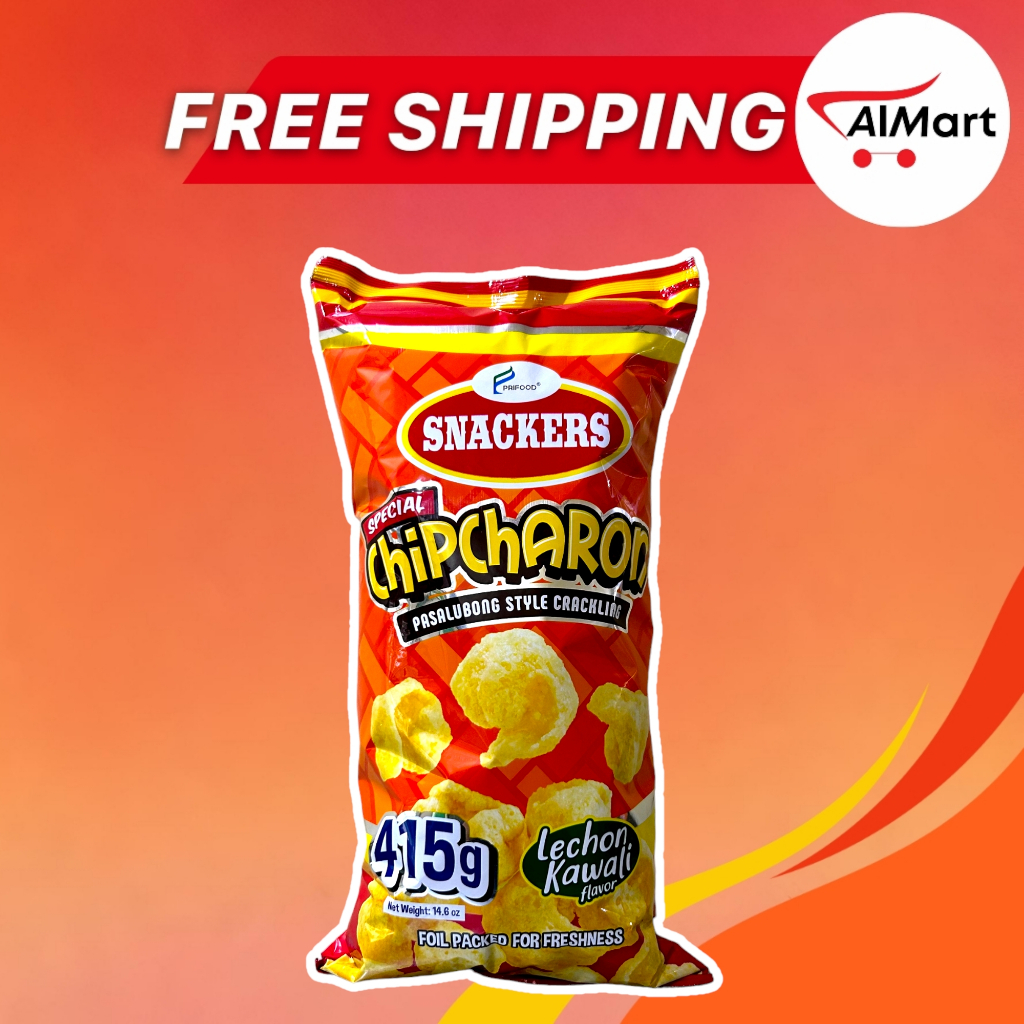 SNACKERS CHIPCHARON LECHON KAWALI (415 GRAMS) | Shopee Singapore