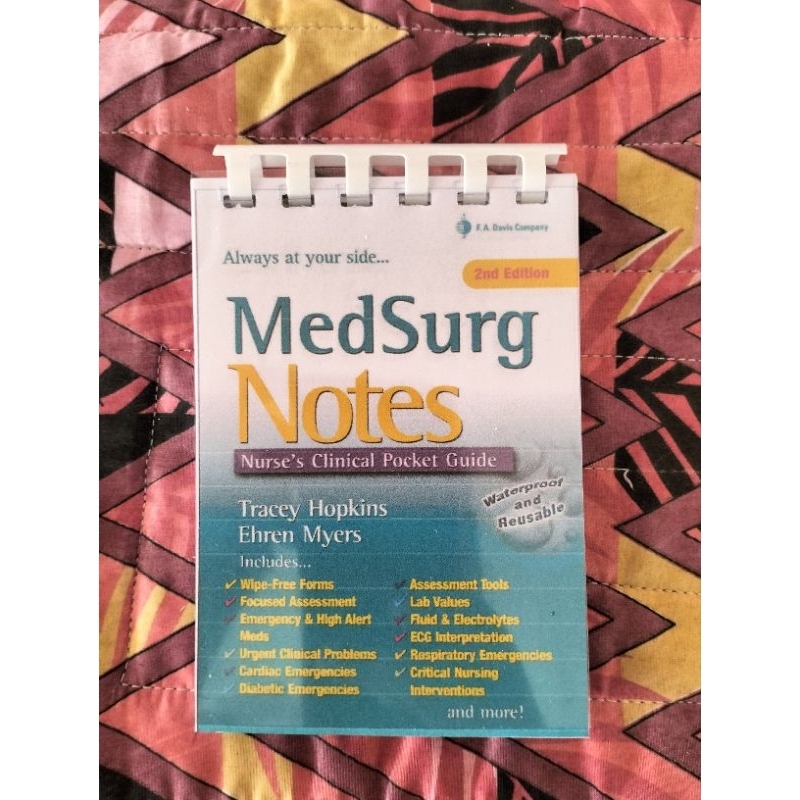 MedSurg Notes Nurse's Clinical Pocket Guide nursing reviewer MS ...