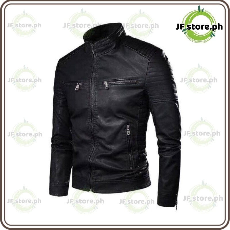 New Classic korean Men's Leather Jacket Motorcycle Leather Jacket ...