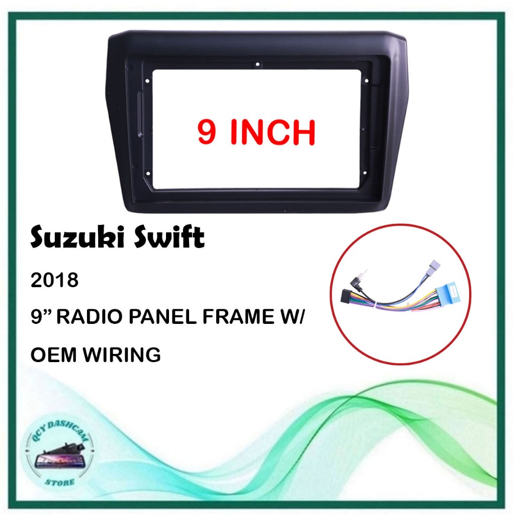 9 inch Car Dash Mounting Kits Stereo Panel For Suzuki Swift 2018 Car ...