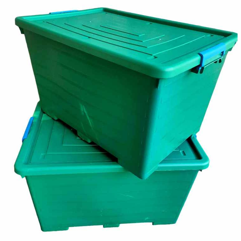 GREEN 120LITERS STORAGE BOX HEAVY DUTY 65L, 90L, 120L GREEN COLOR ...