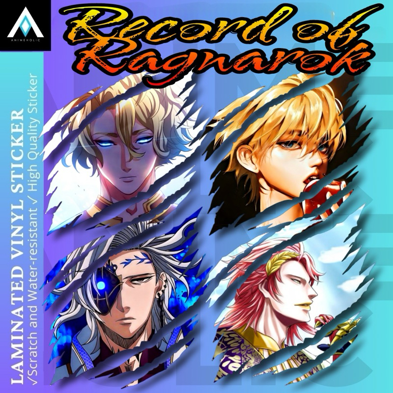 Record of Ragnarok Scratch Sticker Design Laminated Vinyl ~ ANIMEHOLIC ...