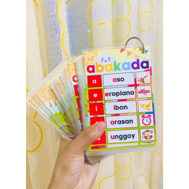 Abakada Pantinig FlashCard Laminated | Shopee Singapore