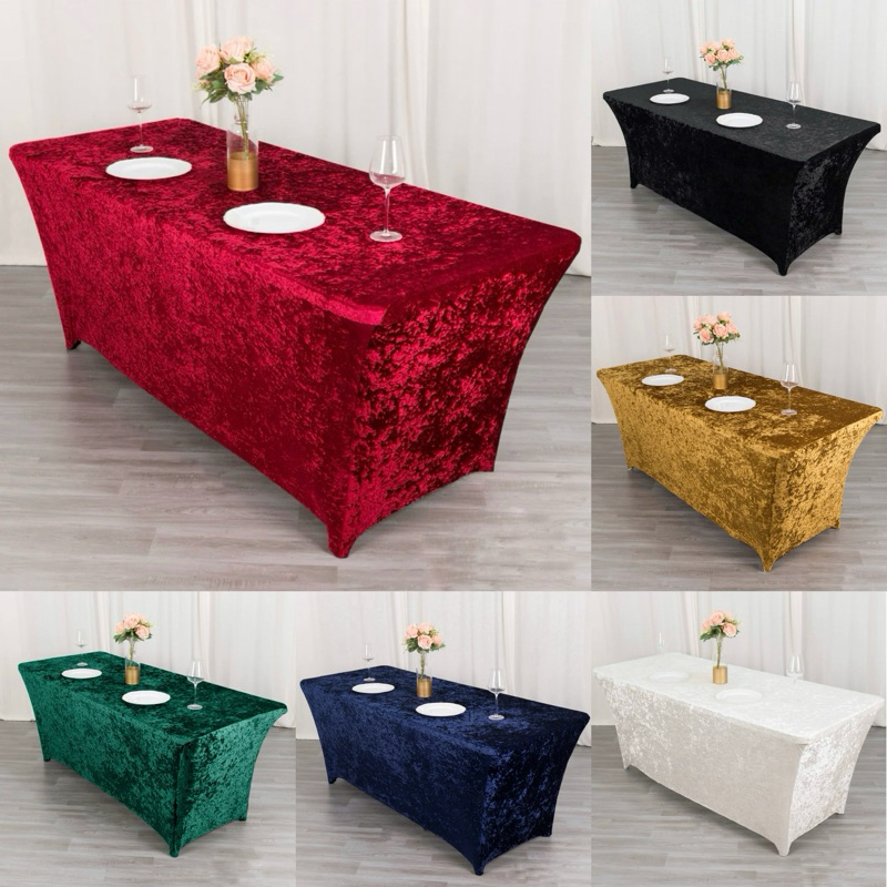 FULL TABLE CLOTH1 Spandex Life Time Rectangle Folding Table Cloth ...