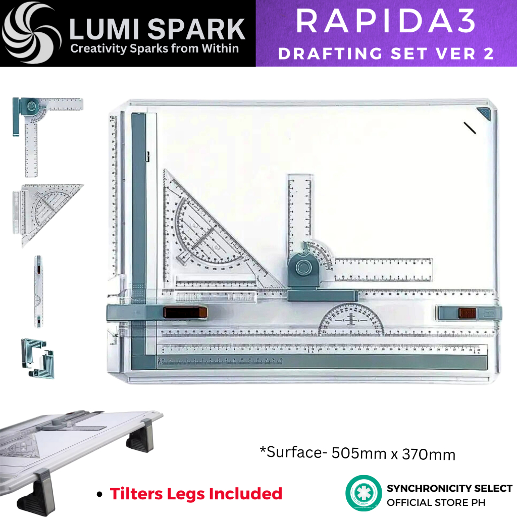 LUMISPARK A3 Drafting Set | Synchronicity Digitools NEW V2 RAPIDA3 ...