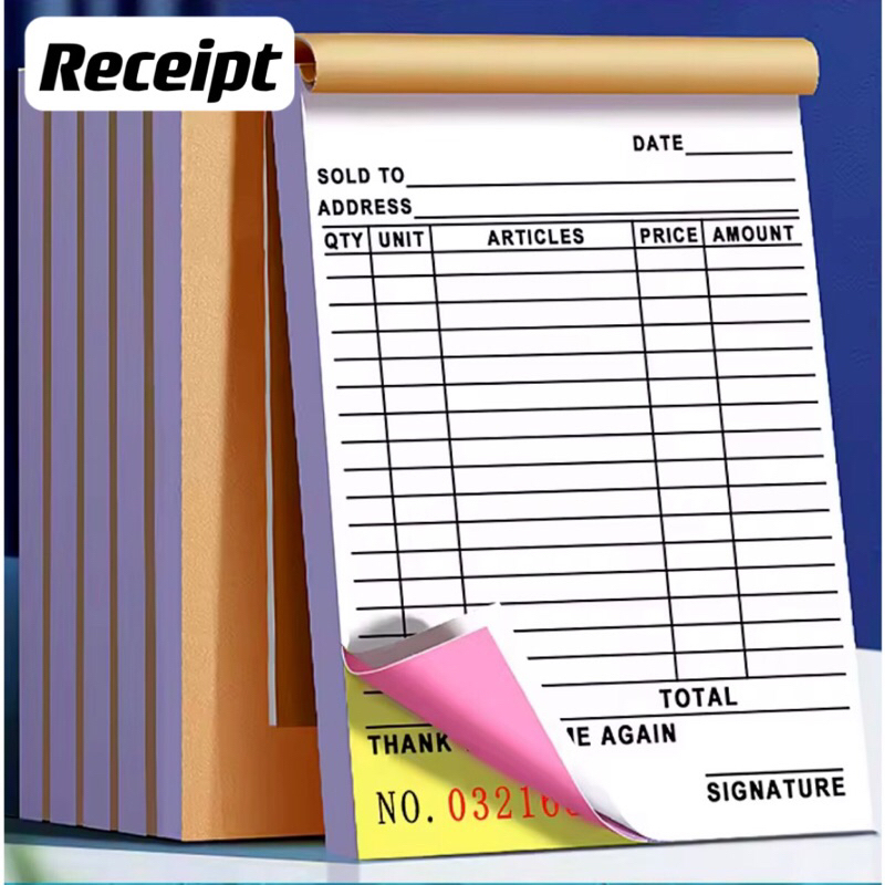 10PCS Small Reciept with carbon 2ply resibo carbonized Delivery Receipt ...