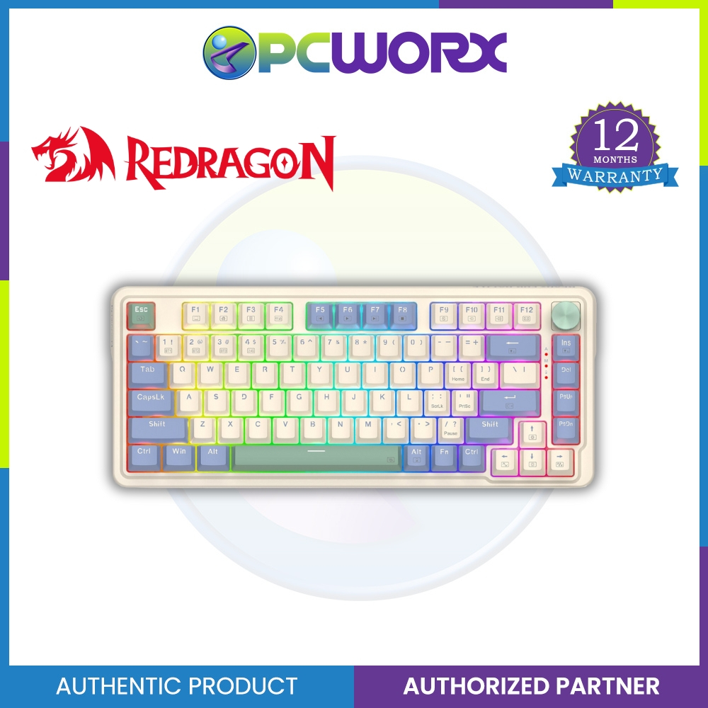 Redragon K673 PRO 75% Wireless Gasket RGB 3 Modes Connection Gaming Keyboard Wired/2.4ghz ...