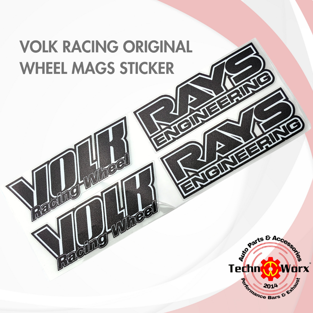 VOLK RACING STICKER decal emblem mags te37 wheel car universal high ...