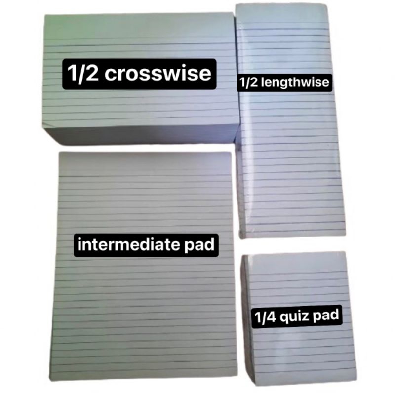 QUIZ PAD PAPER, CROSSWISE, LENGTHWISE ( RANDOM BRAND ) | Shopee Singapore