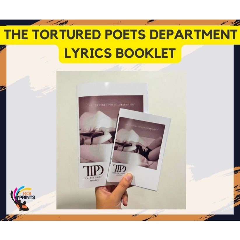 Taylor Swift The Tortured Poets Department Album Lyrics Booklet ...
