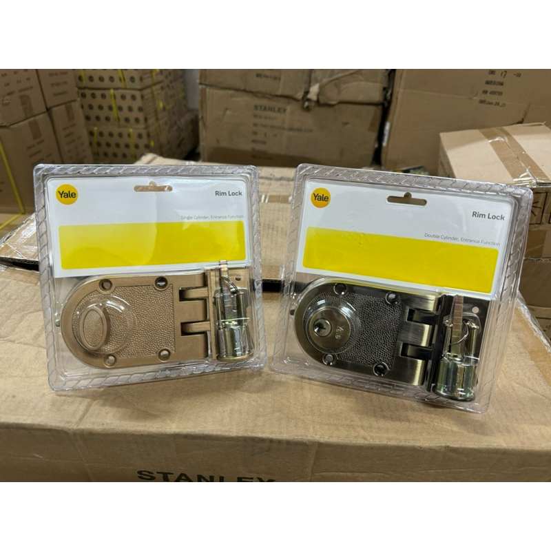 Yale Essential Series Rim Lock Deadlock for Sliding/Swing Doors Single ...