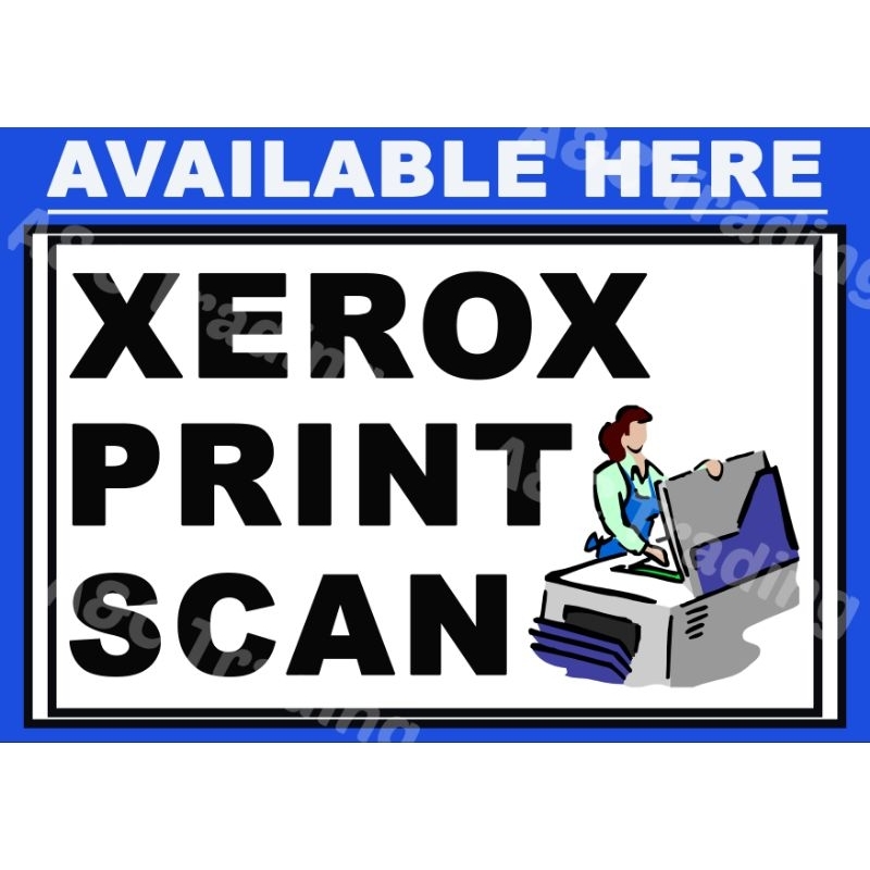 Xerox Print Scan Laminated Signage A4 Size | Shopee Singapore