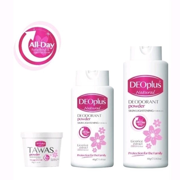 DEOplus Natural Deodorant Powder (Skin Lightening formula) | Shopee ...