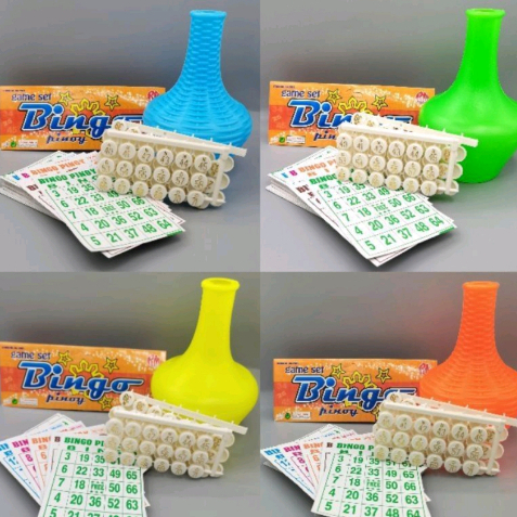 BINGO SET / BINGO CARDS BOLILIO AND SHAKER GAMES PLASTIC CHIPS BINGO ...