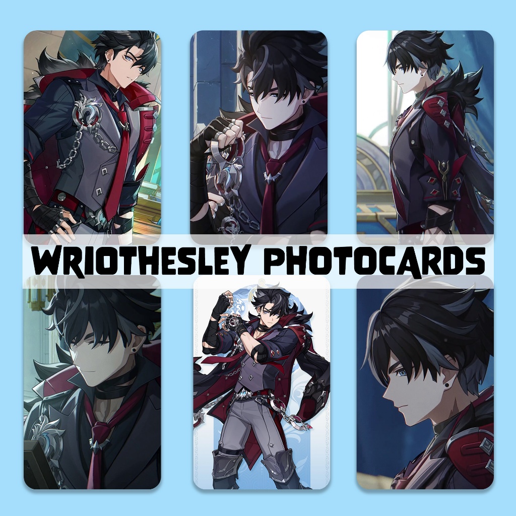 Genshin Impact Photocards - WRIOTHESLEY Textured Photocards Front and ...