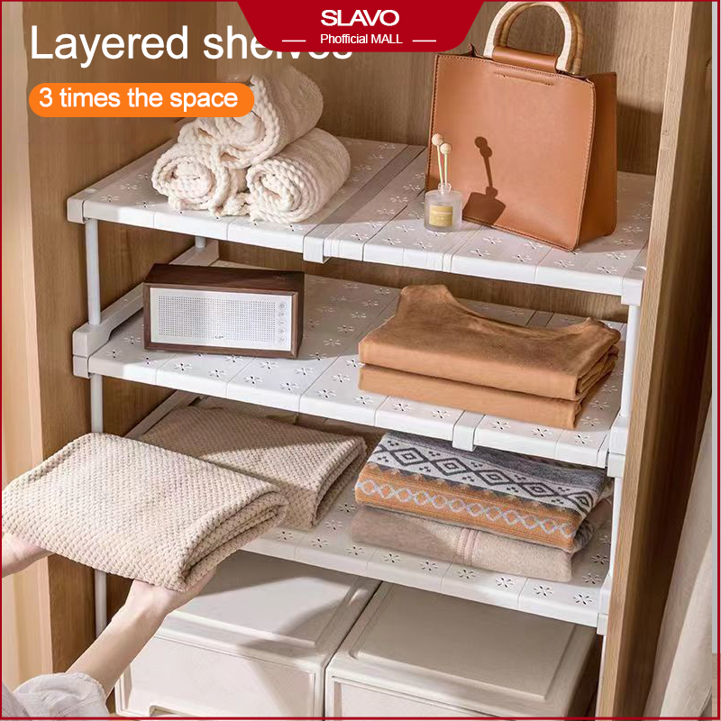 SALVO Adjustable closet organizer Wardrobe Divider Cabinet Organizer ...