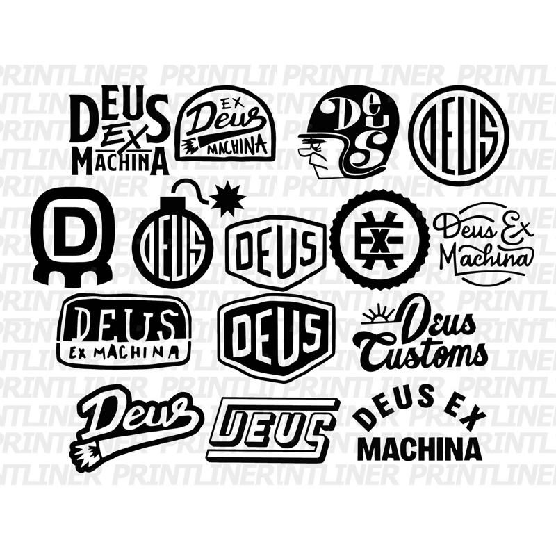 DEUS EX MACHINA CUT OUT VINYL STICKER (DECALS) | Shopee Singapore