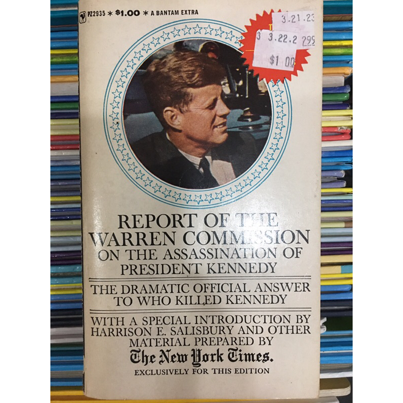 The Official Warren Commission Report On Assassination Of President ...