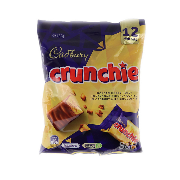 Cadbury Crunchie Mini Bars (15g x 12pcs) | Shopee Singapore
