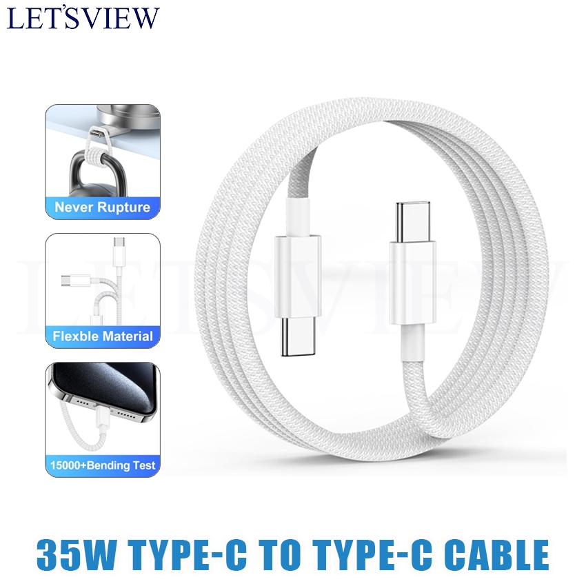 Letsview 35W Type-C to Type-C Cable 1M Fast Charging Cable MM093ZM/A ...