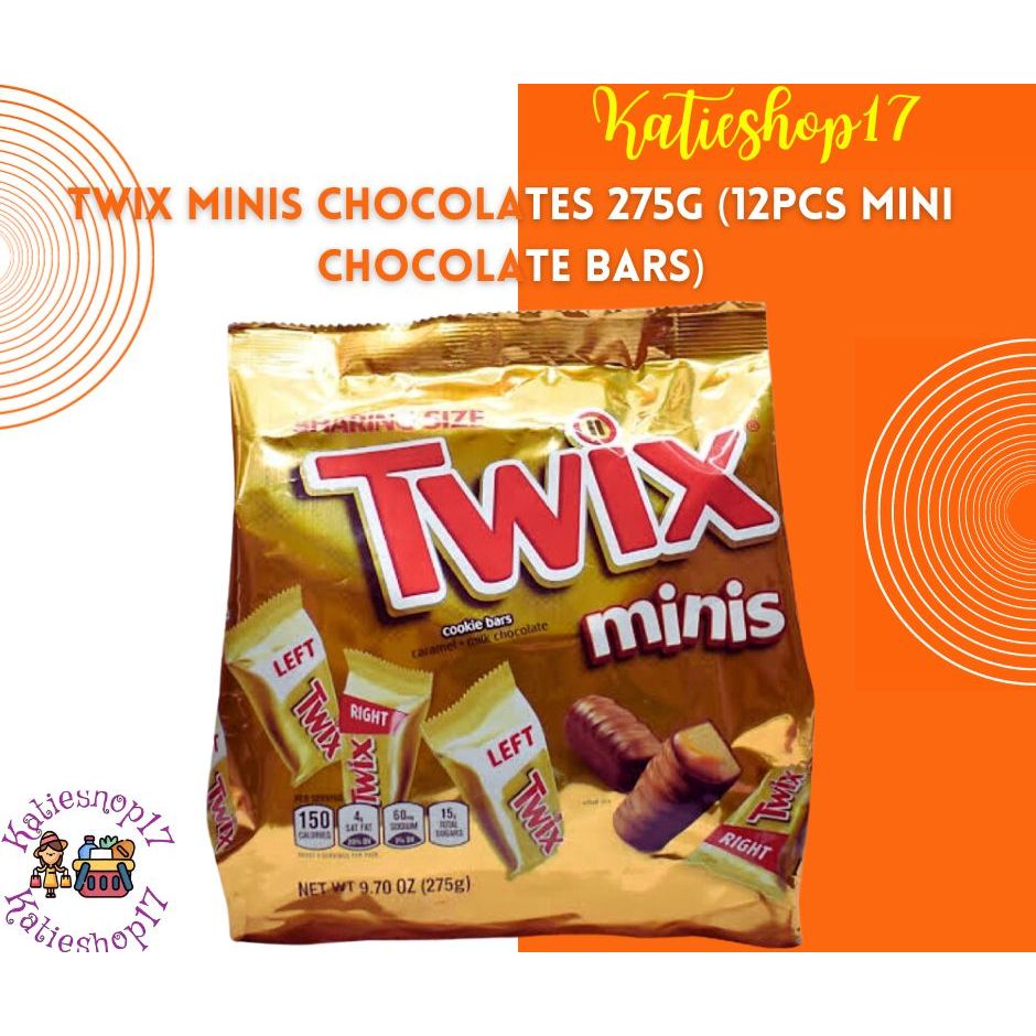 Twix Minis Chocolates 275g (12pcs mini chocolate bars) | Shopee Singapore