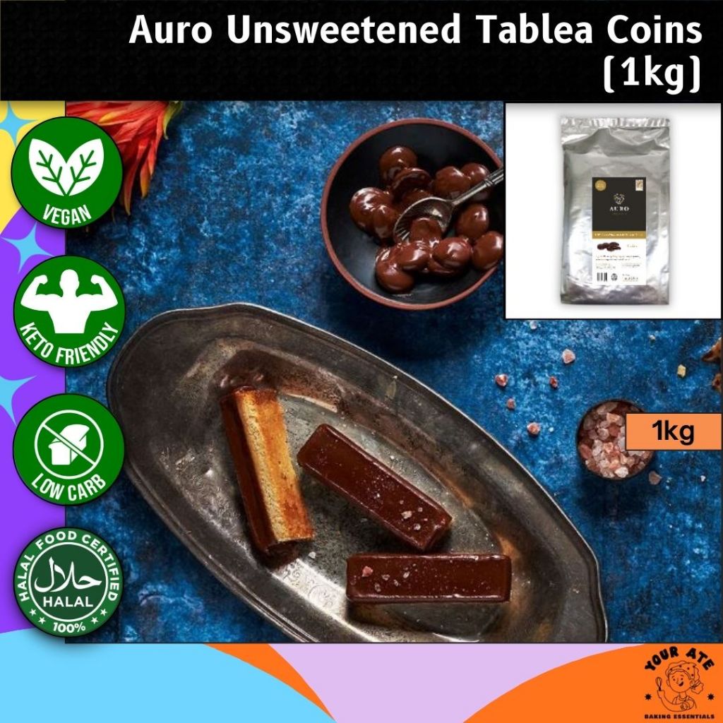 Auro 100% Cacao Unsweetened Chocolate Tablea Coins (1kg) | Shopee Singapore