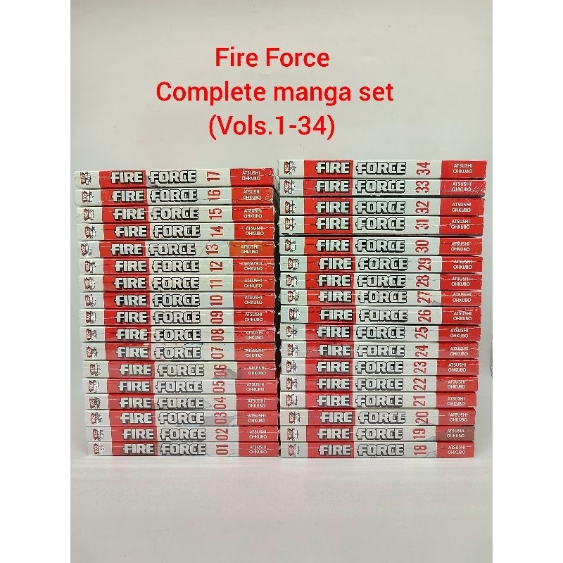 Fire Force Complete manga set (Vols.1-34) | Shopee Singapore