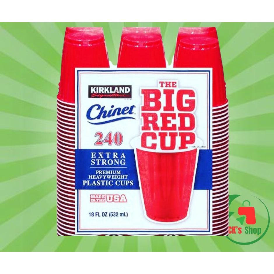 Kirkland Chinet Big Red Party Cups, Strong Beer Pong Cups SOLD BY 10 ...