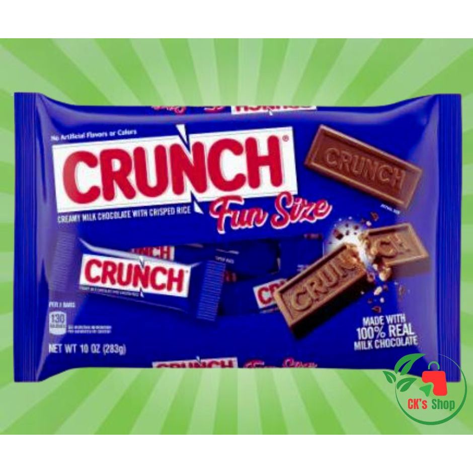 Nestle Crunch Fun Size Milk Chocolate Bars 283.4g / Nestle Crunch Minis ...