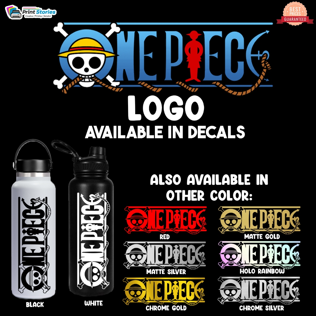 One Piece Logo Sticker Vinyl Decals Waterproof Good for Tumbler ...