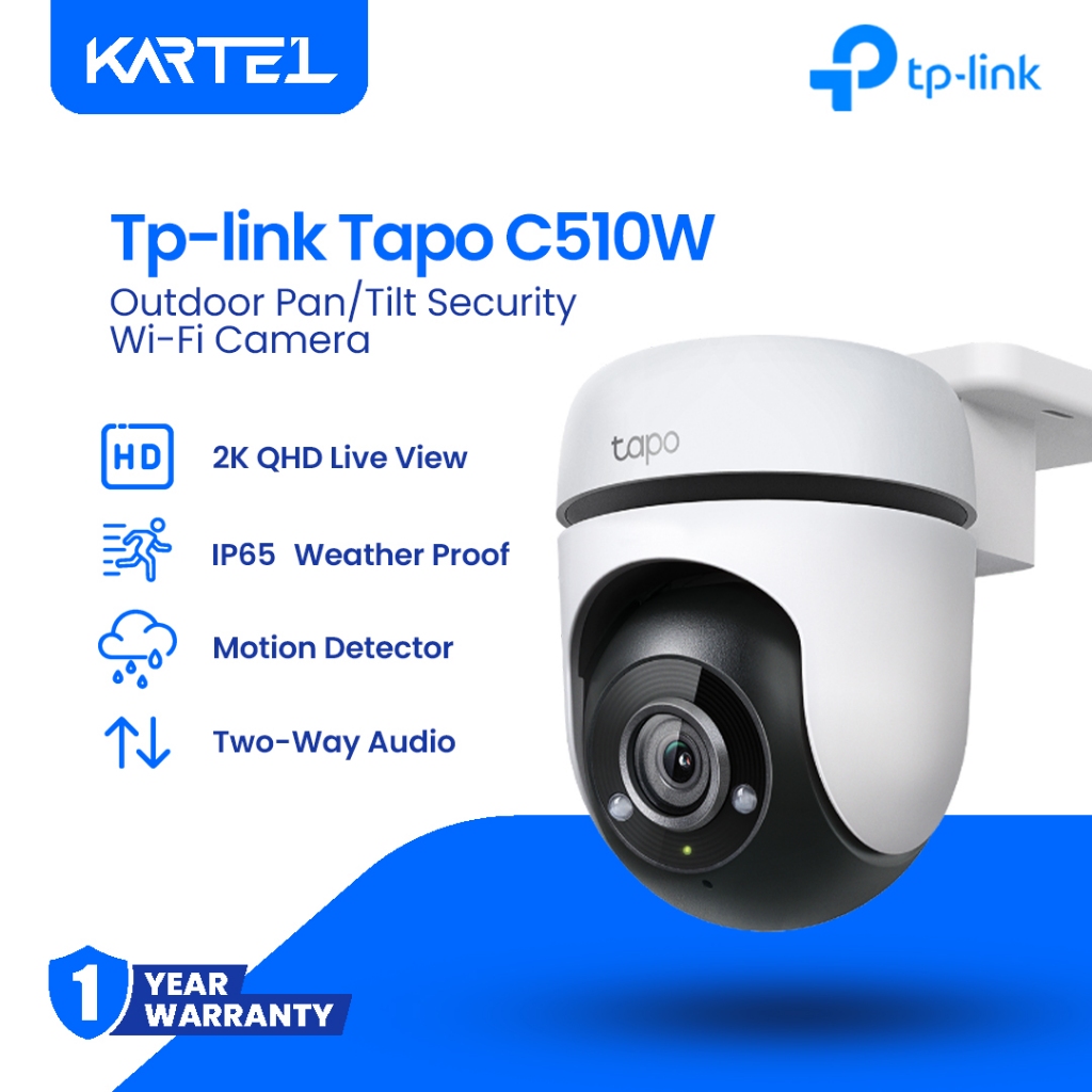 TP-LINK TAPO C510W 2K Resolution Outdoor 360 Pan/Tilt Security WiFi IP Camera | CCTV Camera ...