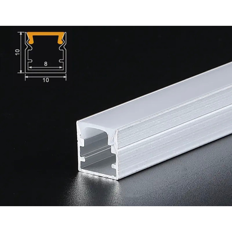 LED diffuser Aluminum profile channel for LED Strip | Shopee Singapore