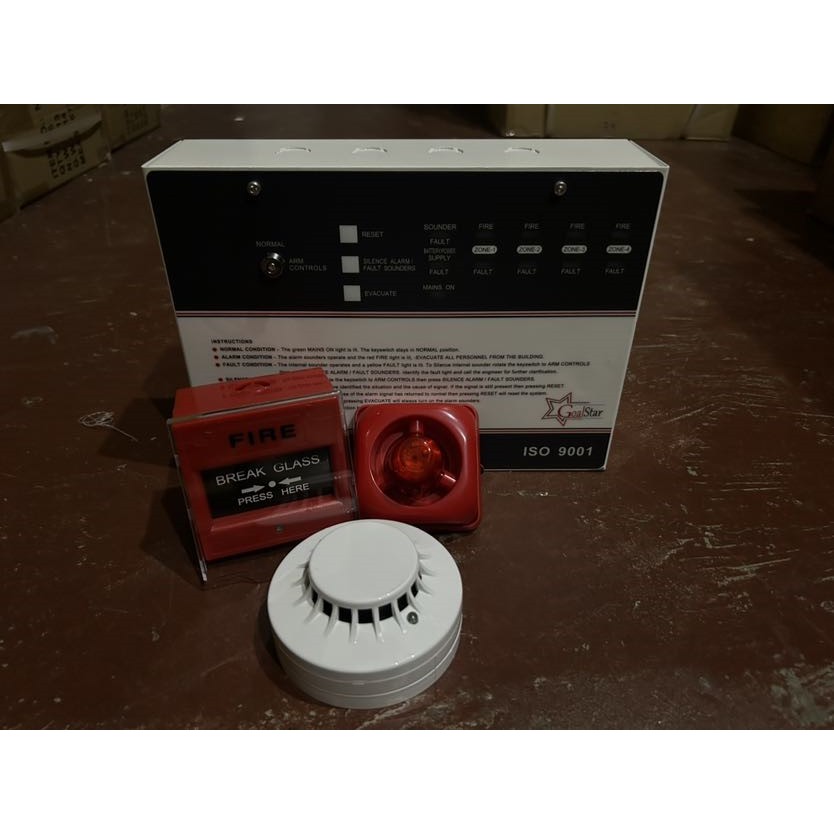 Conventional 24V Fire Alarm System Set (Set J) | Shopee Singapore